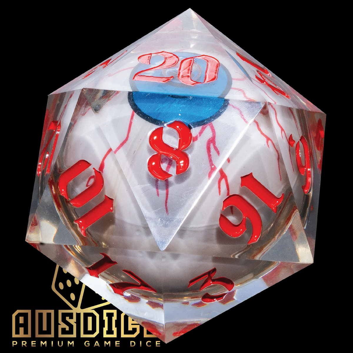 D20 Chonk 55mm Liquid Core Eye Ball Red – Ausdice