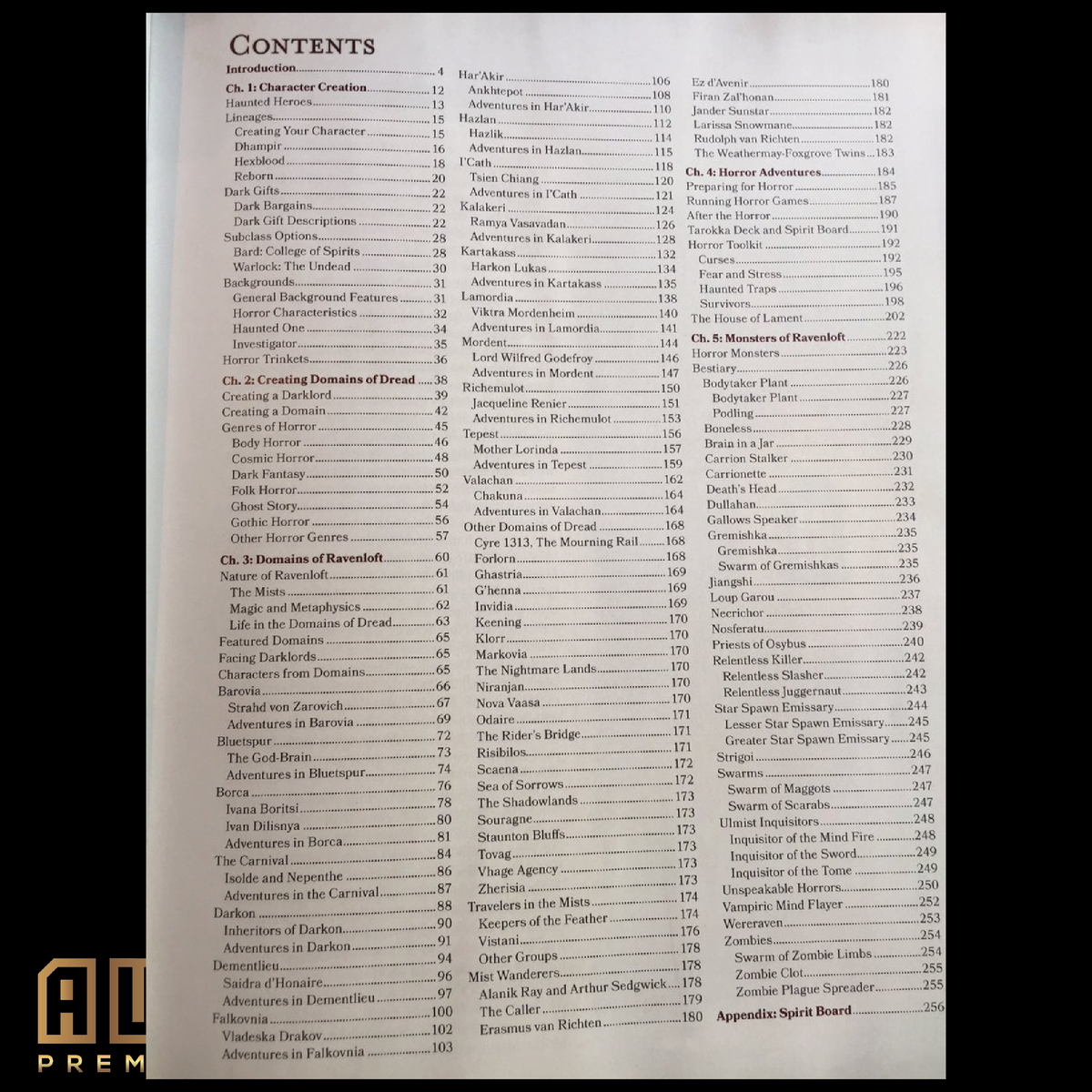 D&D Van Richten's Guide to Ravenloft Hardcover Book – Ausdice