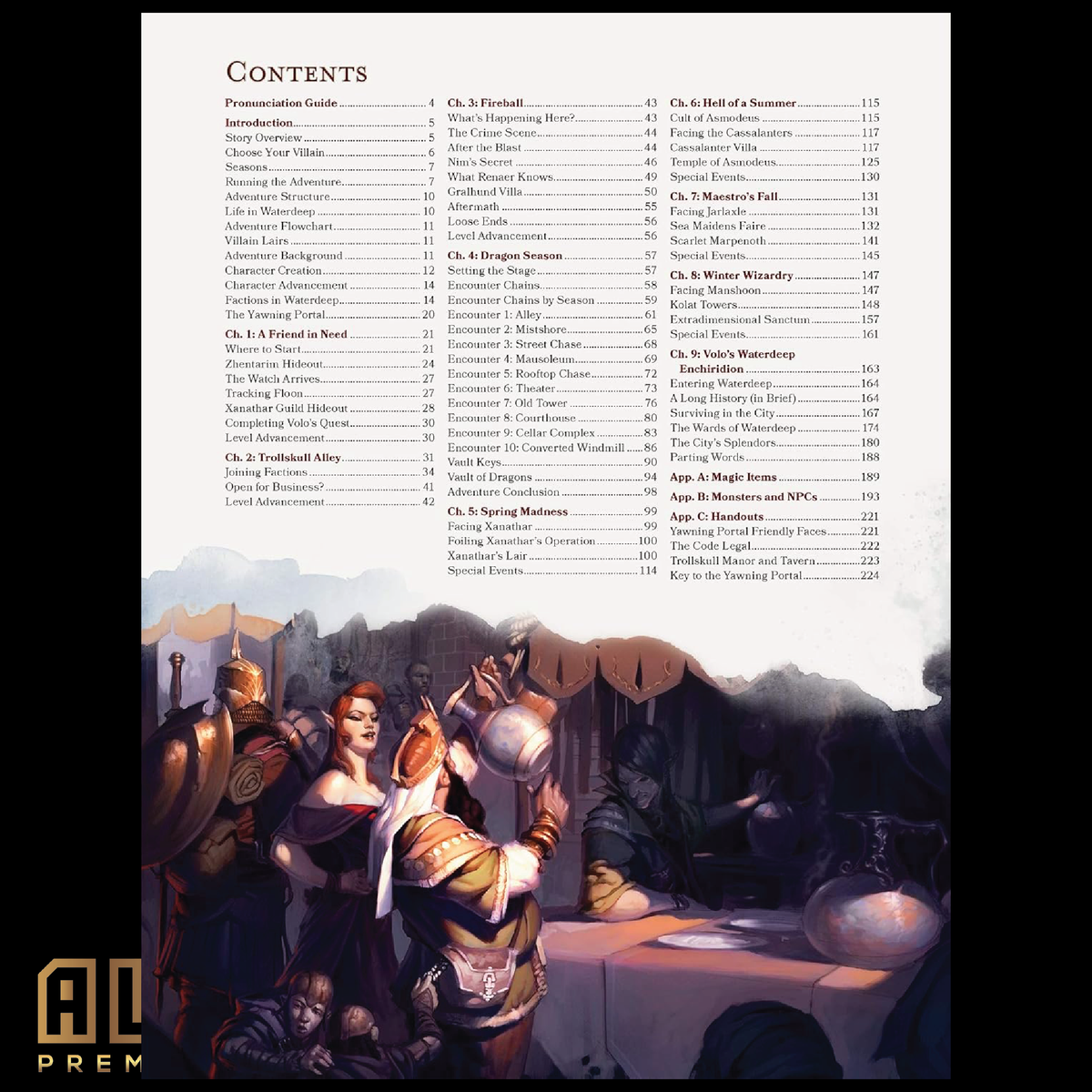 D&D Waterdeep: Dragon Heist Hardcover Book – Ausdice